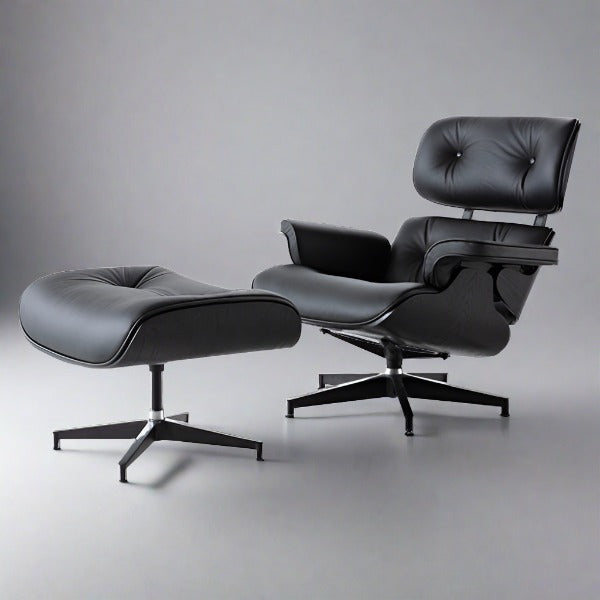 Classic Eames Lounge Chair Reproduction UK - Luxe Furnishes